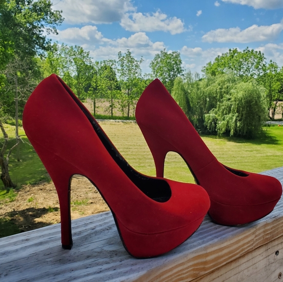 Qupid | Shoes | Sexy Red High Heel Shoes | Poshmark